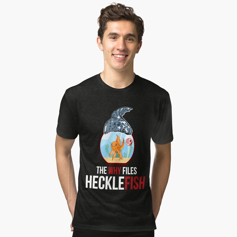 "The Why Files Black Hecklefish" Essential T-Shirt for Sale by ...