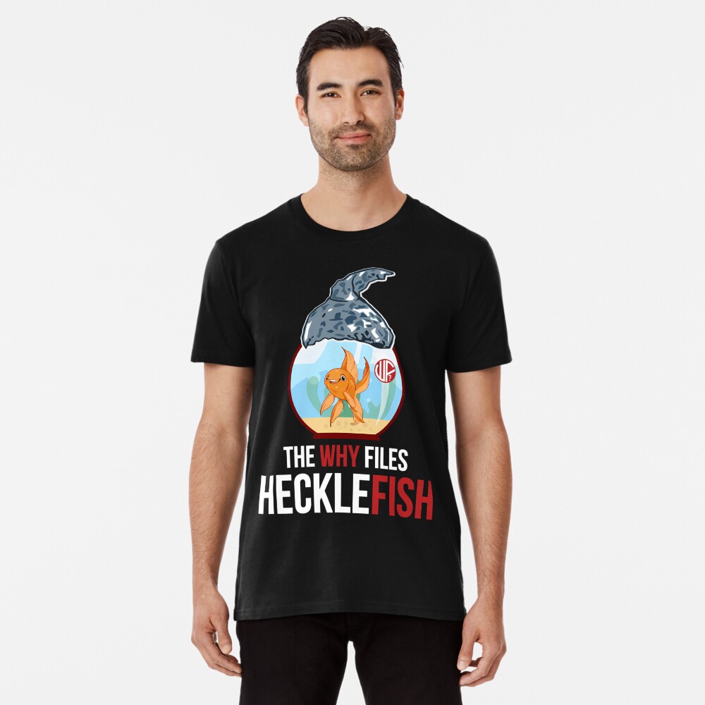 "The Why Files Black Hecklefish" Essential T-Shirt for Sale by ...