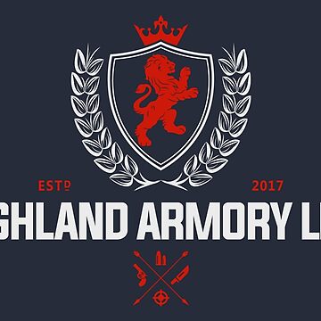 "Highland Armory - red and white" Sticker for Sale by highlandarmory ...