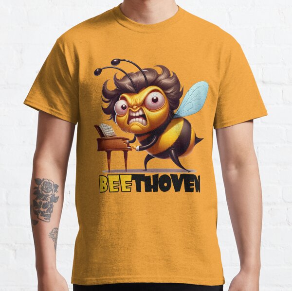 "Beethoven Funny Bee Cartoon" Classic T-Shirt for Sale by André Botes ...