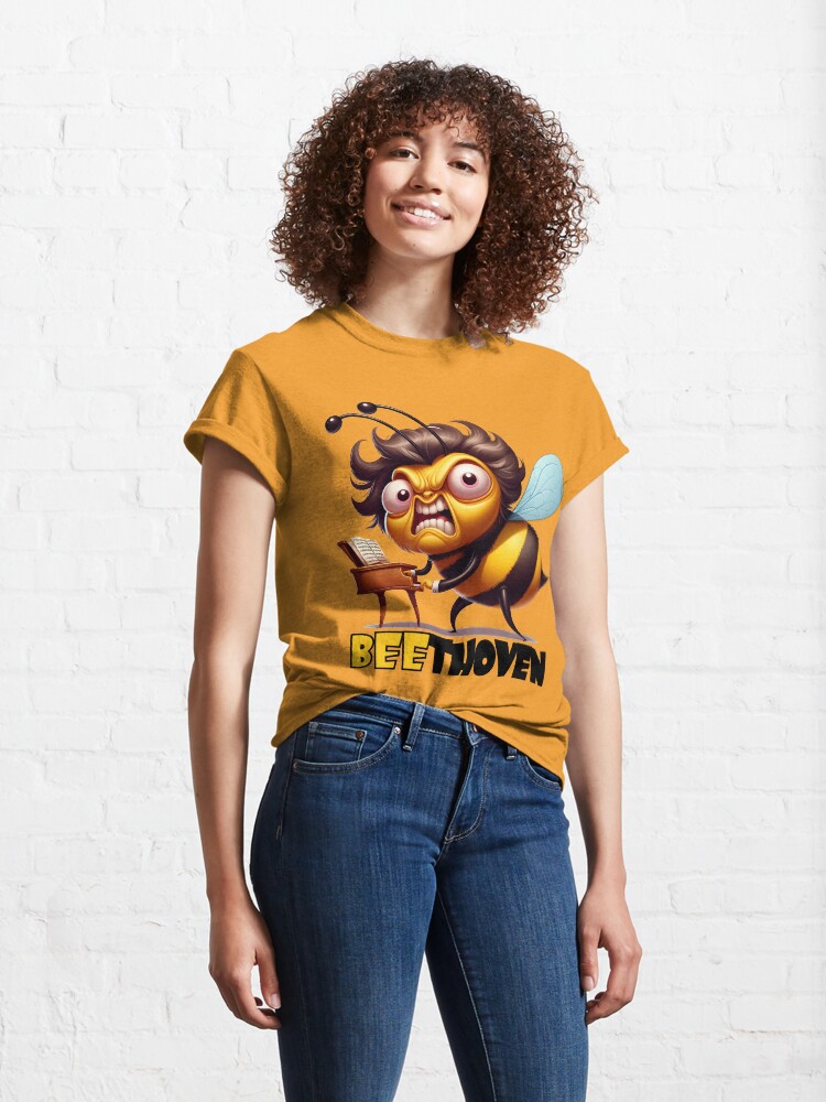 "Beethoven Funny Bee Cartoon" Classic T-Shirt for Sale by André Botes ...