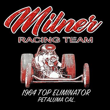 "Vintage Milner Racing Team" Sticker for Sale by BillAkridge | Redbubble