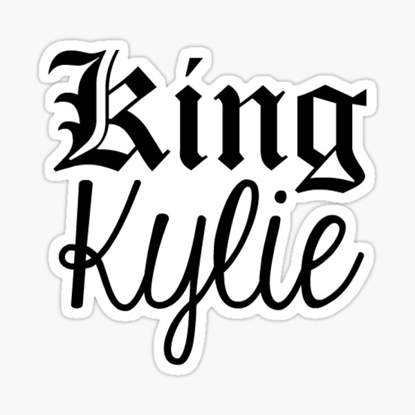 "king kylie" Sticker for Sale by kamrynharris18 | Redbubble