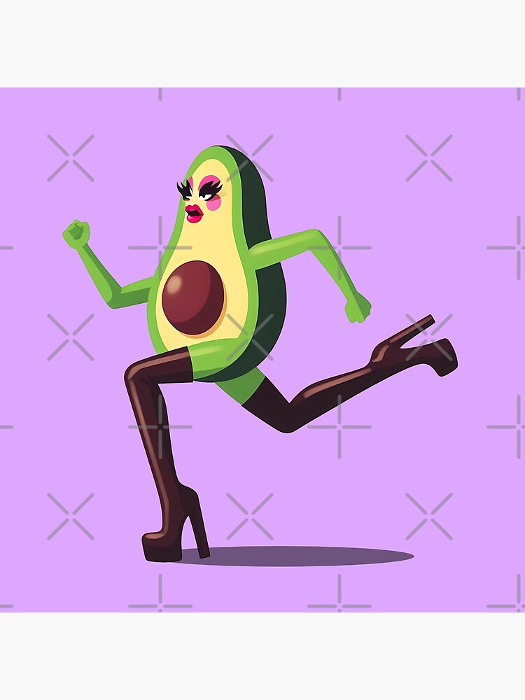 "Avocado Potaxie Running" Poster by OD . | Redbubble