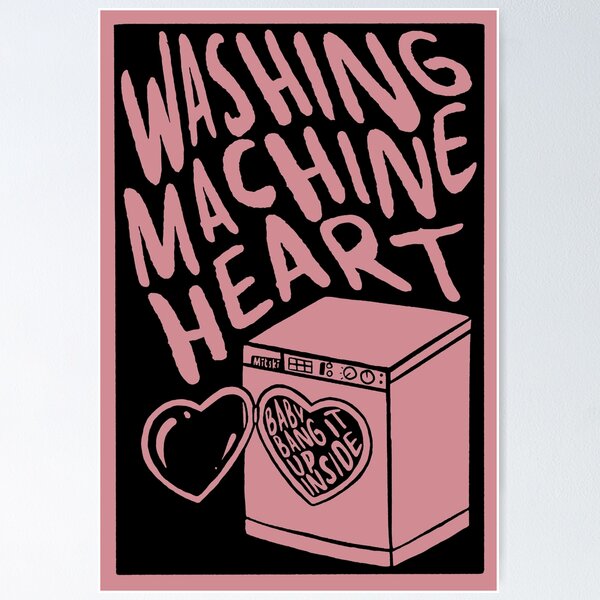 "Copy of Mitski Washing Machine Heart Pink Illustration Fan Art Poster ...