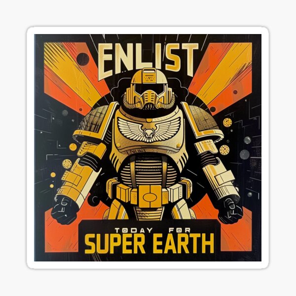 "Enlist Poster" Sticker for Sale by MagnumSpaniard | Redbubble