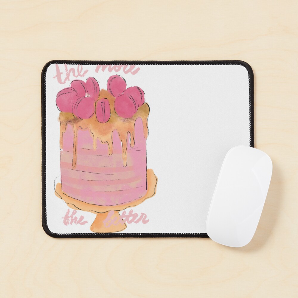 "Cute Watercolor Cake in Pink for Sweet Tooth" Sticker for Sale by ...
