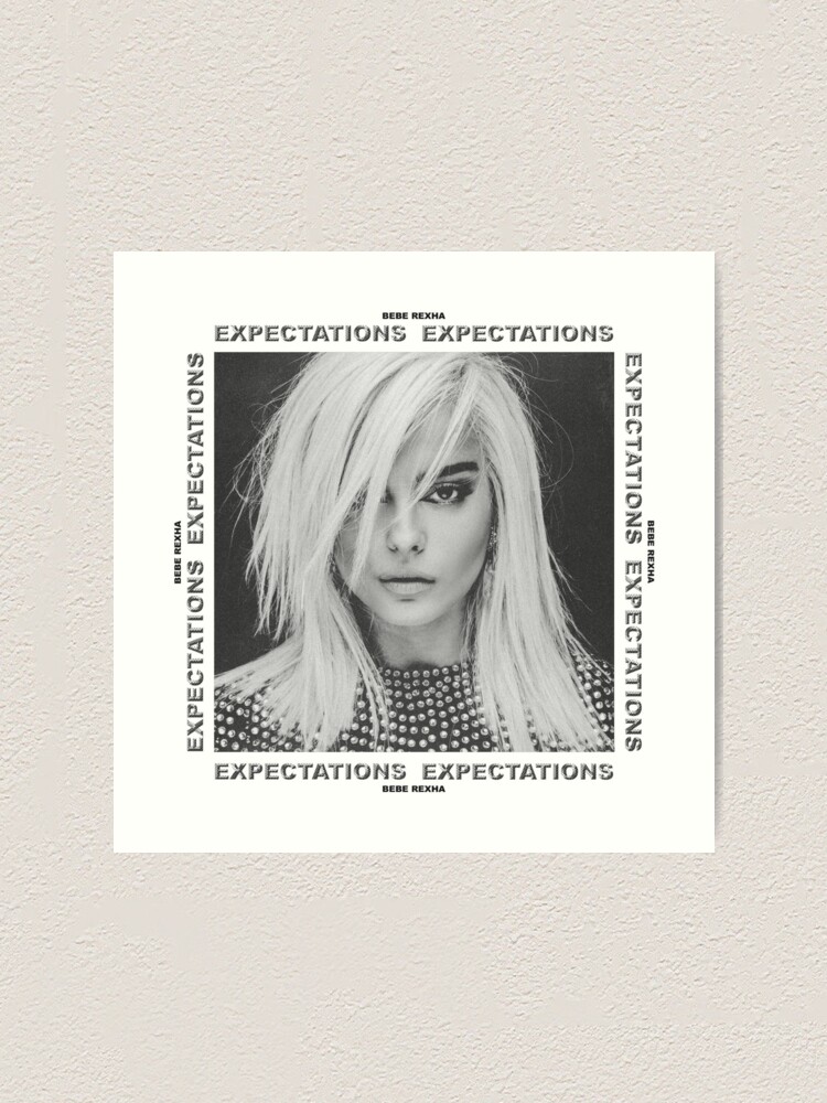 "Bebe Rexha - Expectations (White Border)" Art Print by vcfc | Redbubble