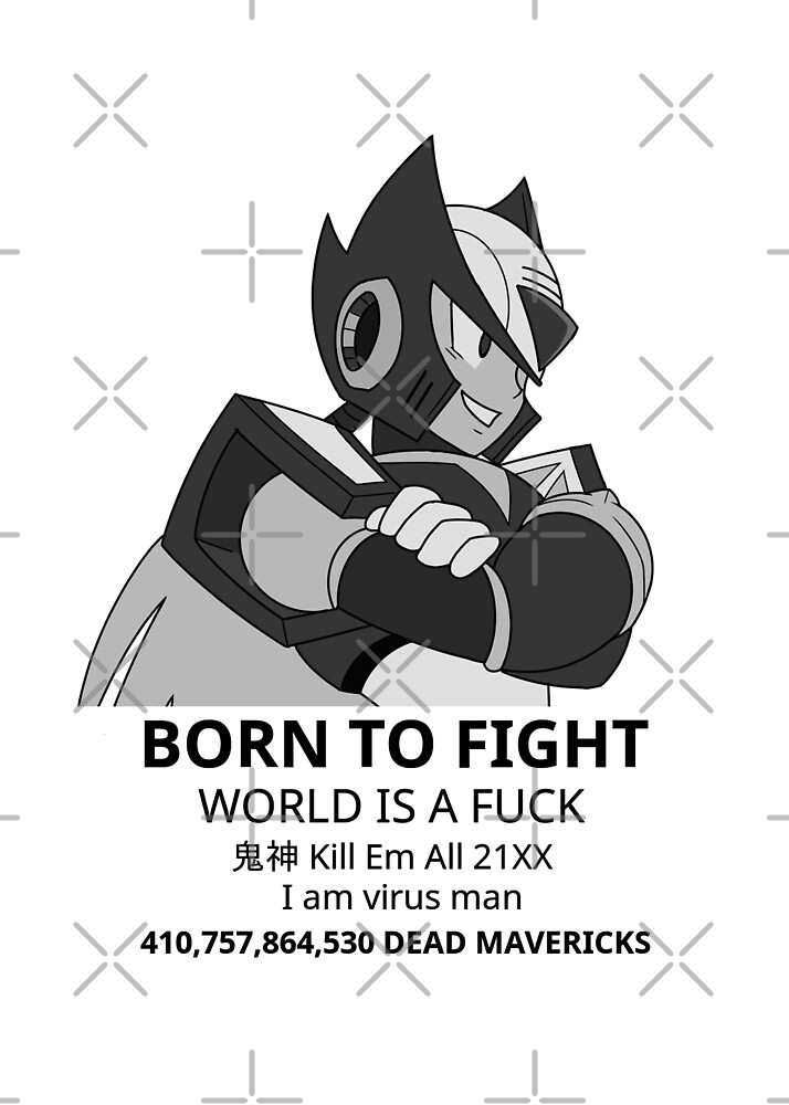 "MMX Zero — Born to Fight" by InkyScribbler | Redbubble