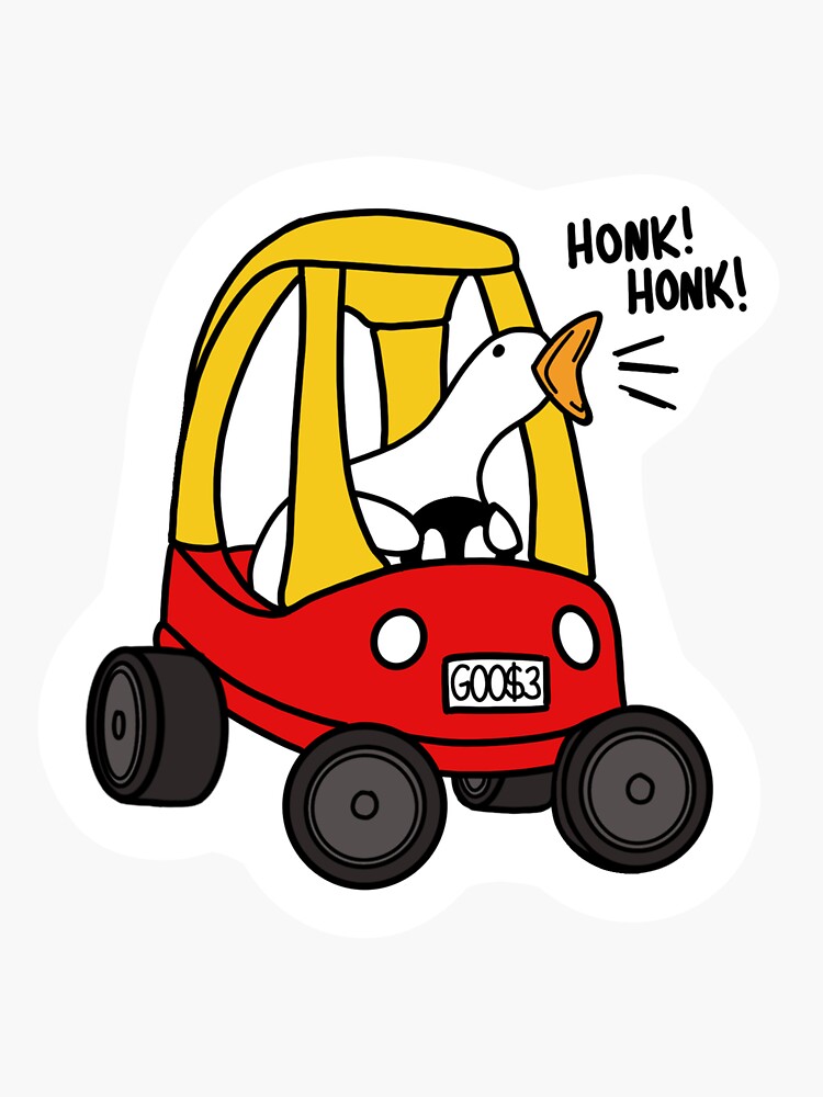 "Honking Goose" Sticker for Sale by AbbeyHolt24 | Redbubble