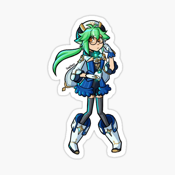 "Sucrose Genshin Impact" Sticker for Sale by Soaptears | Redbubble
