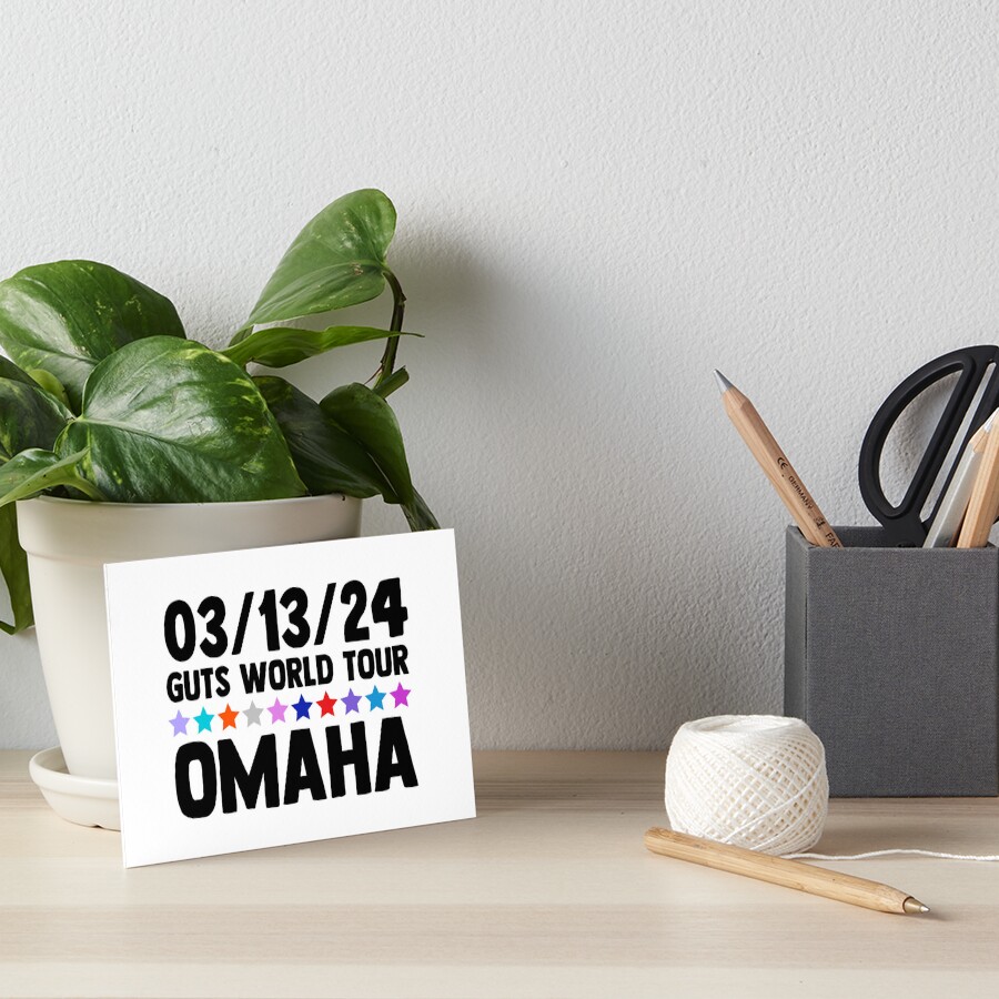 "Olivia R Guts World Tour Omaha" Sticker for Sale by sarahswiftie ...
