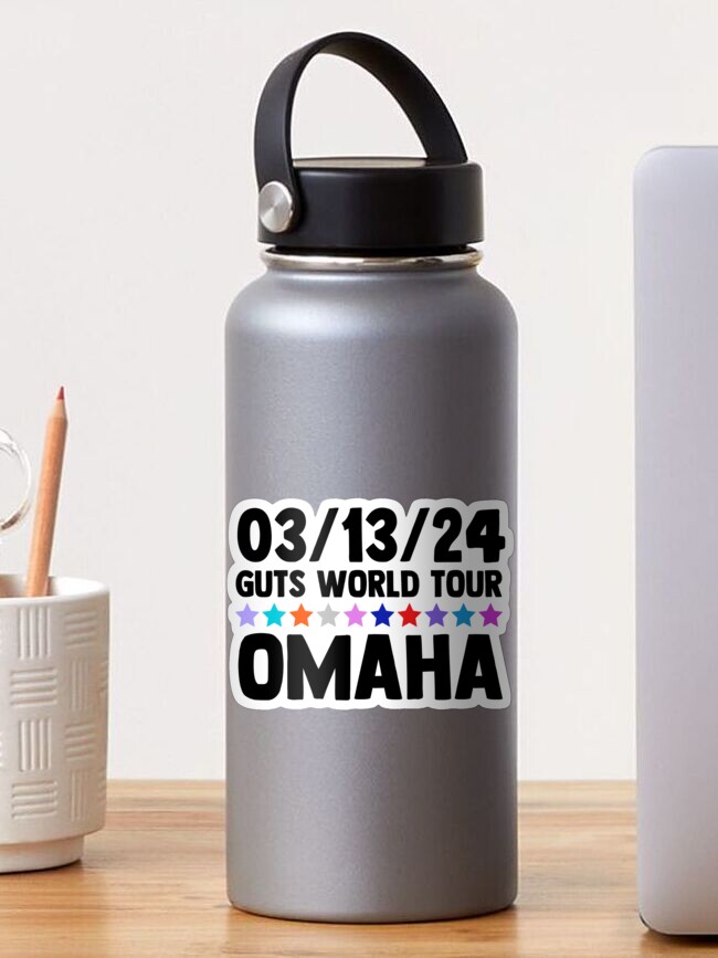 "Olivia R Guts World Tour Omaha" Sticker for Sale by sarahswiftie ...