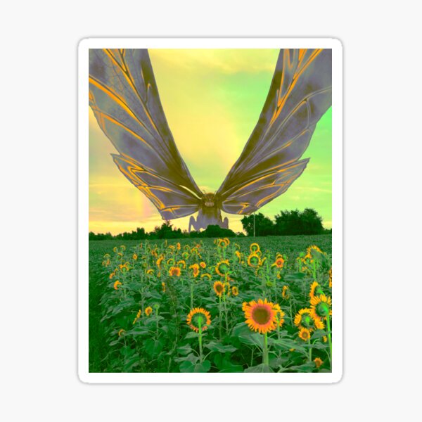 "Mothra" Sticker for Sale by hooray4coffee | Redbubble