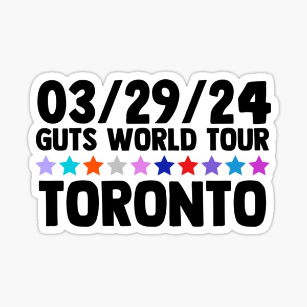 "Olivia R Guts World Tour Toronto" Sticker for Sale by sarahswiftie ...
