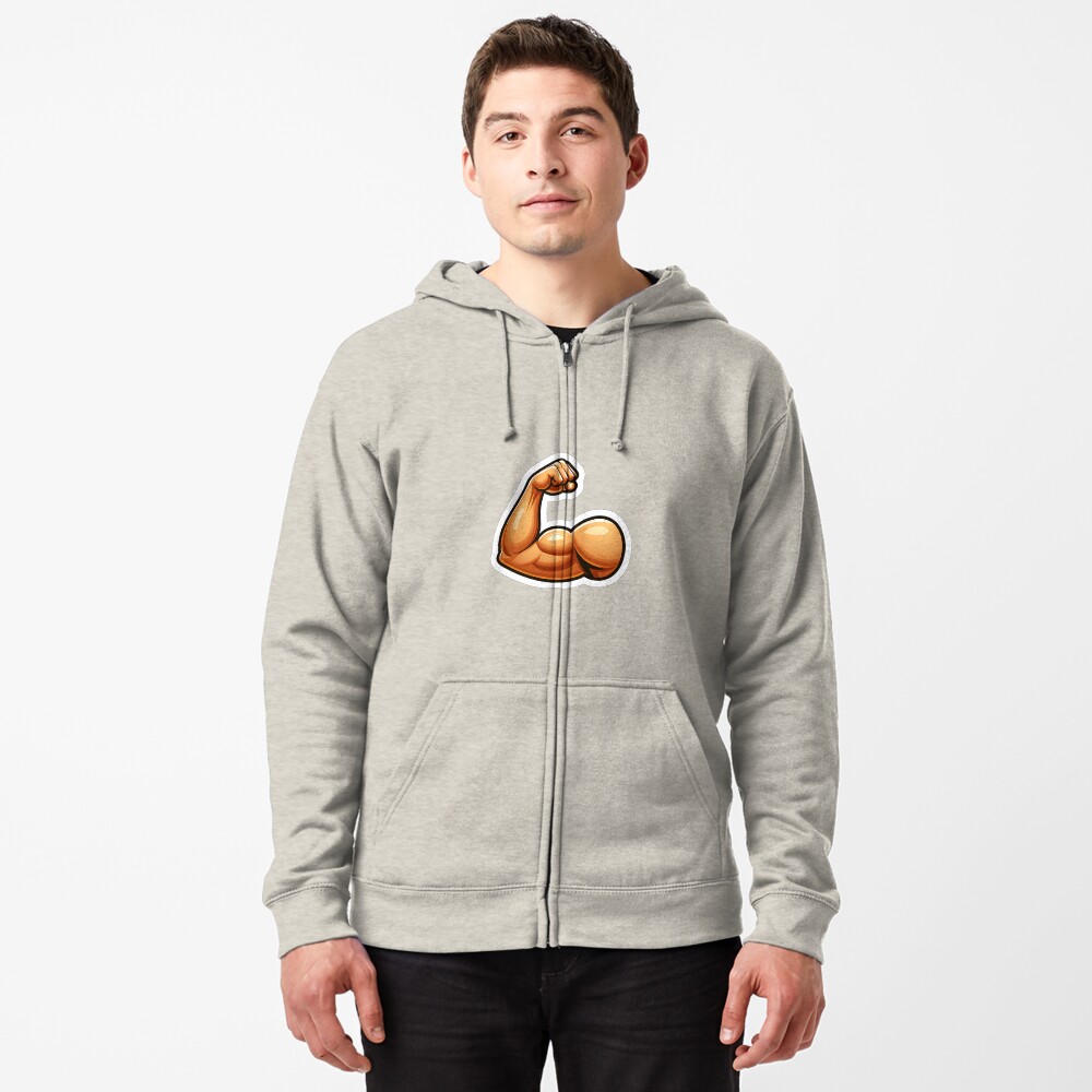 "Bodybuilding Bicep Emoji" Sticker for Sale by LoveLabDesign | Redbubble