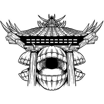 "Malevolent shrine" Sticker for Sale by friends420 | Redbubble