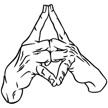 "Malevolent shrine hand sign" Sticker for Sale by friends420 | Redbubble