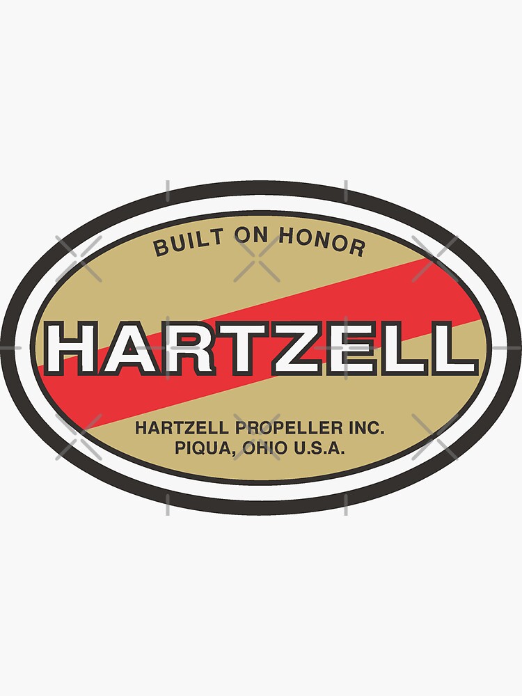 "Hartzell Propellers Placard Logo" Sticker by MidniteTraffic | Redbubble