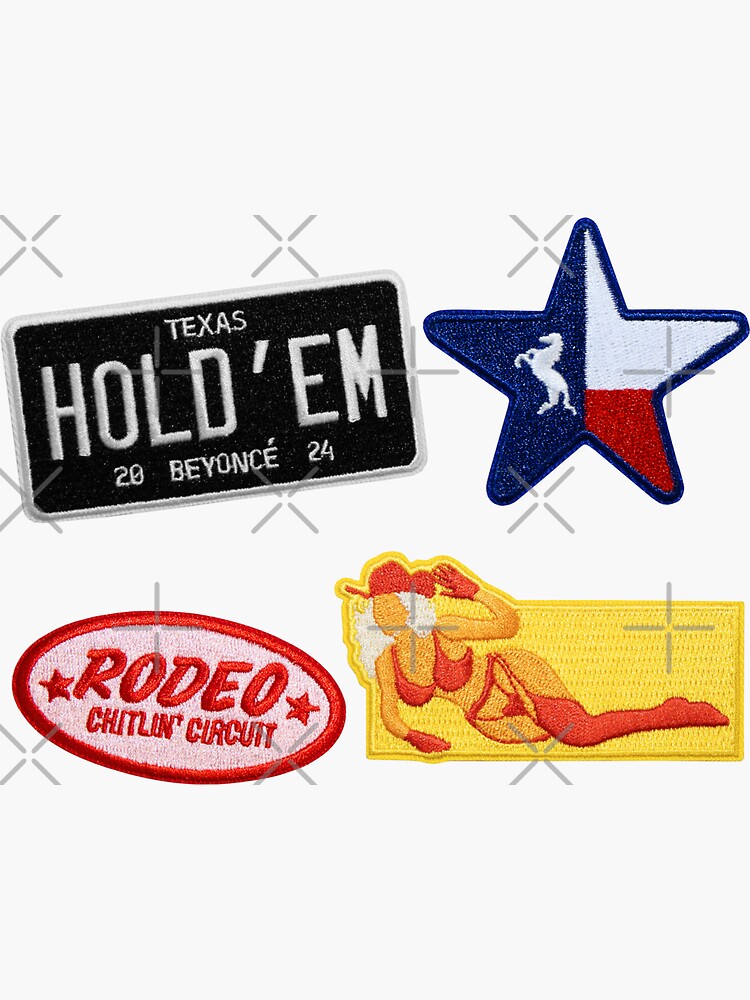 "Cowboy Carter Patches" Sticker for Sale by Merchbywatkins | Redbubble