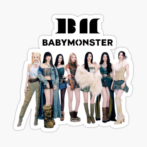 "Babymonster (KPOP)" Sticker for Sale by jaofnn | Redbubble