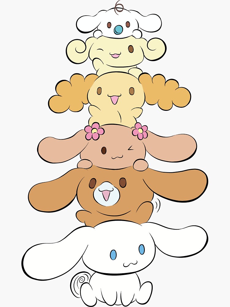 "Cinnamoroll and Friends Stack" Sticker for Sale by DecalPenPal | Redbubble