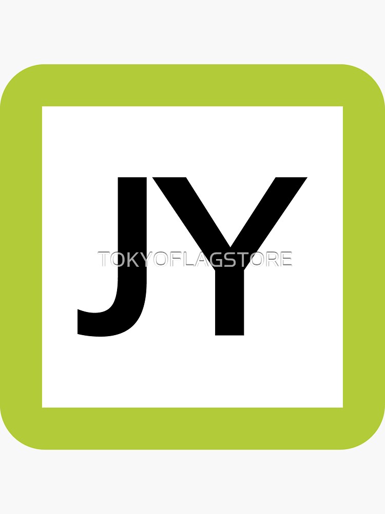 "JY / 山手線ロゴ-Yamanote Line logo-" Sticker for Sale by TOKYOFLAGSTORE ...
