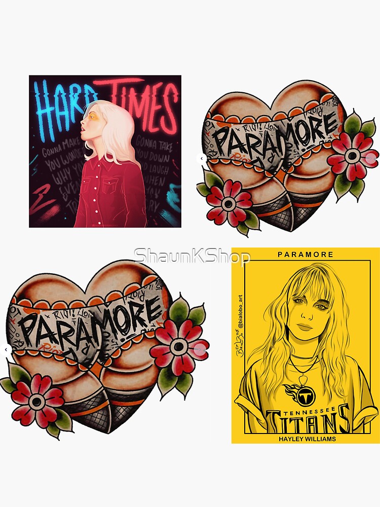 "Paramore Value Pack 4 in 1" Sticker for Sale by ShaunKShop | Redbubble