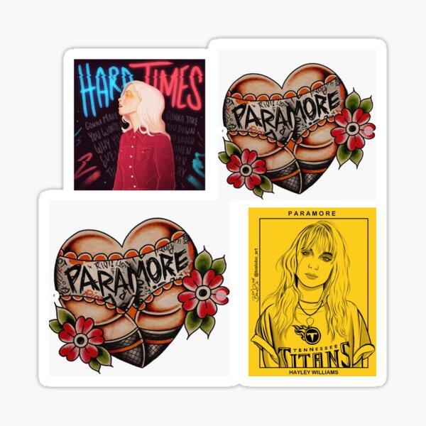 "Paramore Value Pack 4 in 1" Sticker for Sale by ShaunKShop | Redbubble