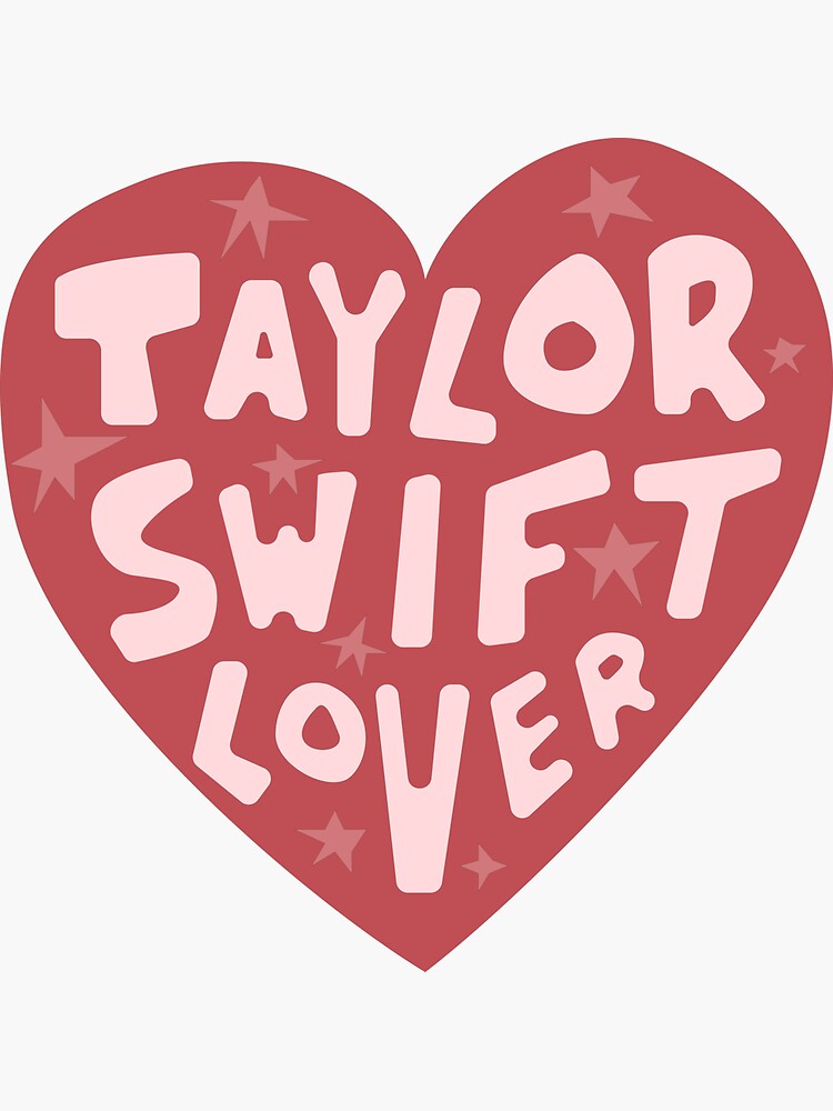 "Taylor Swift Lover" Sticker for Sale by Taylor Swift Fan Art | Redbubble