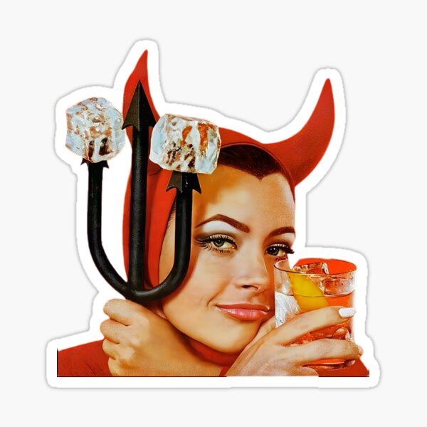 "SHE DEVIL, SO EVIL" Sticker for Sale by a-x-o | Redbubble
