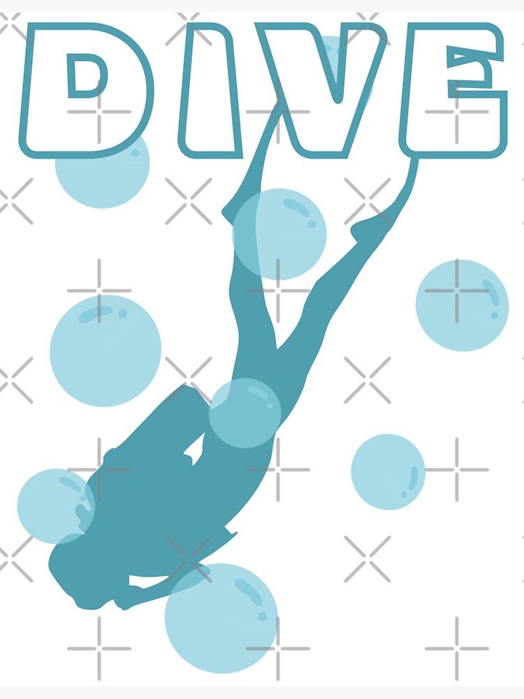 "Dive" Sticker for Sale by Colorfulman | Redbubble