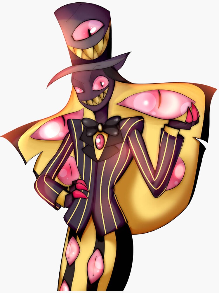 "Sir Pentious - Hazbin Hotel" Sticker for Sale by florenceboo | Redbubble