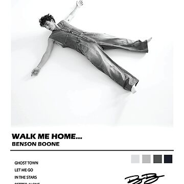 "Benson Boone "Walk Me Home..." Album Cover Art" Sticker for Sale by ...