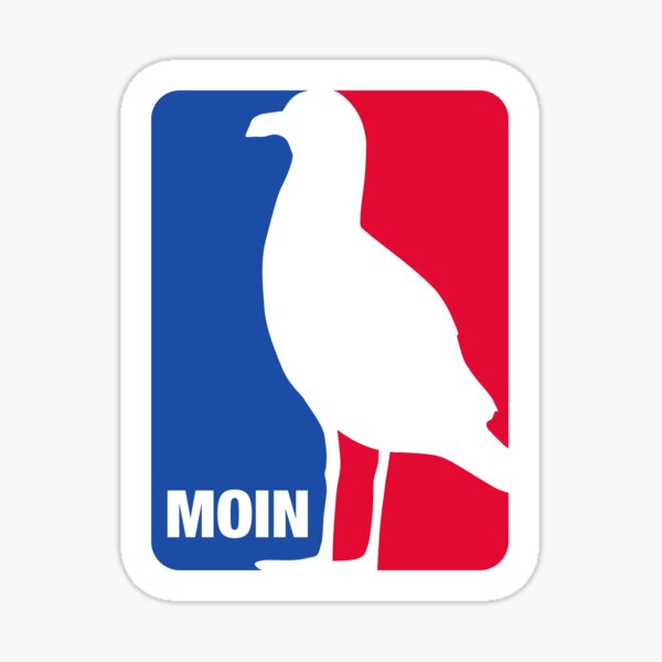 Sticker mit "Moin Logo mit Möwe Moin" von Kuestenvibes | Redbubble