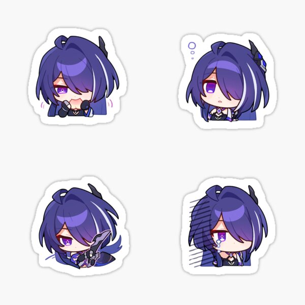 "Acheron Emoji Set - Honkai Star Rail" Sticker for Sale by TheChipQueen ...
