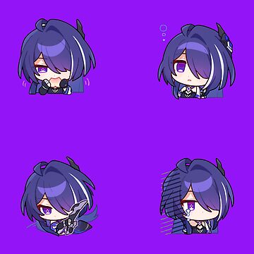 "Acheron Emoji Set - Honkai Star Rail" Sticker for Sale by TheChipQueen ...