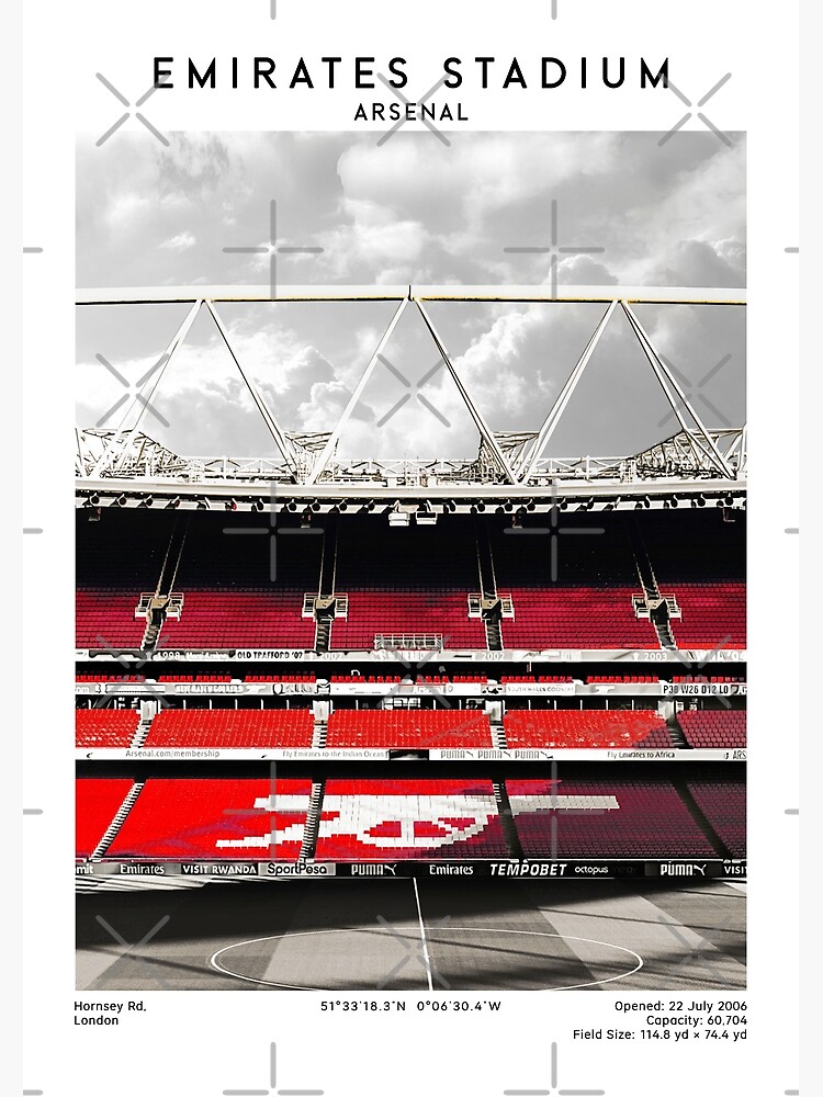 "Emirates Stadium Arsenal Football" Poster for Sale by AronArtGallery ...