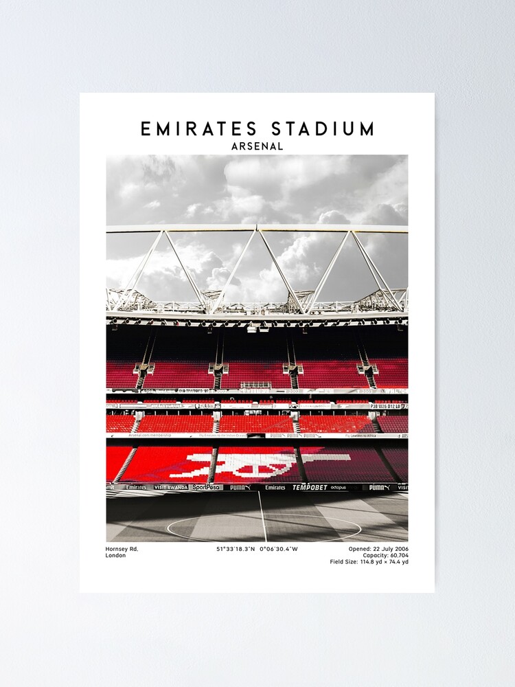 "Emirates Stadium Arsenal Football" Poster for Sale by AronArtGallery ...