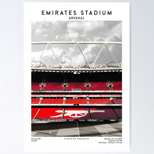 "Emirates Stadium Arsenal Football" Poster for Sale by AronArtGallery ...