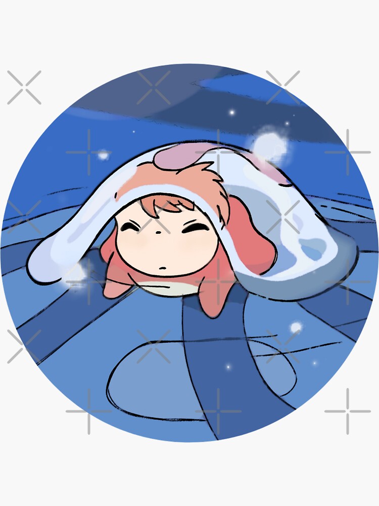 "Ponyo" Sticker by srtzuu | Redbubble