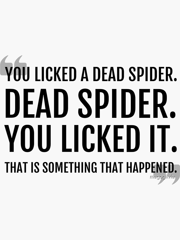 "You Licked a Dead Spider - Gale from Baldur's Gate" Sticker for Sale ...