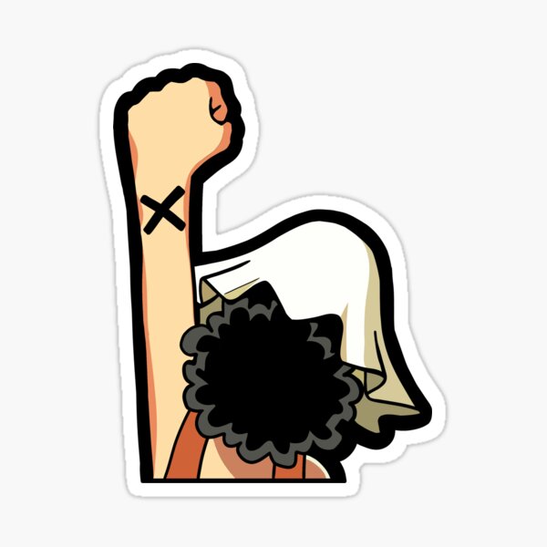 "Usopp X Mark Tattoo One Piece " Sticker for Sale by Mina Farah | Redbubble
