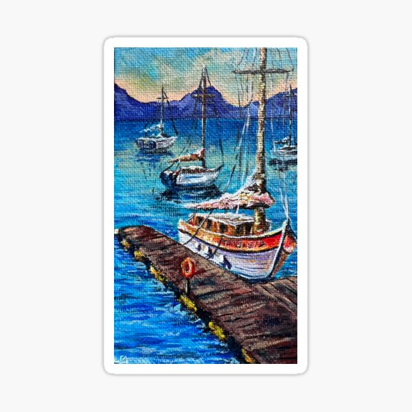 "Set Sail " Sticker for Sale by leiadavliakos | Redbubble