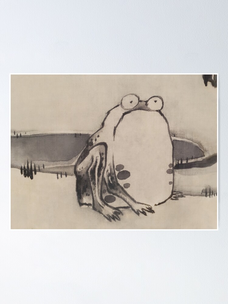 "Ito Jakuchu Frog Woodblock art 菜蟲譜 Sai Chu-fu (Vegetables and Insects ...