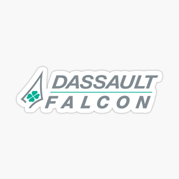"Dassault Falcon Logo" Sticker by TristianWehner | Redbubble