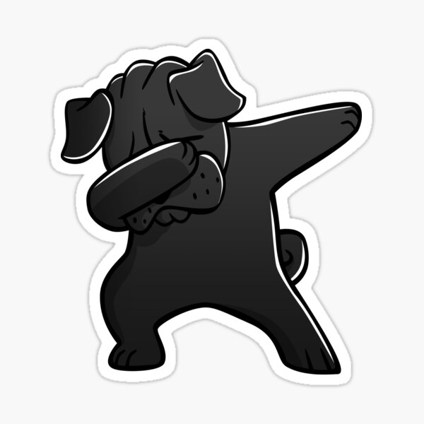 Pug Dabbing Stickers | Redbubble