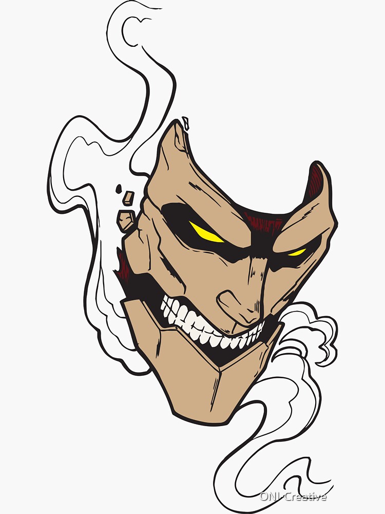 "Armored Titan - Color" Sticker for Sale by ONI-Creative | Redbubble