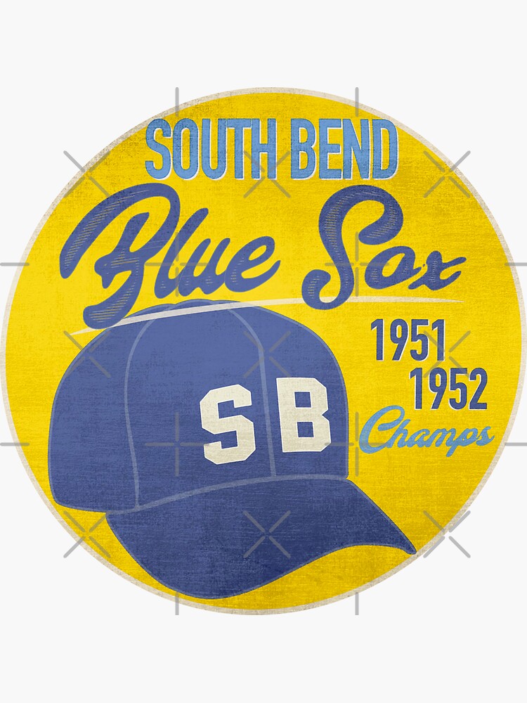 "South Bend Blue Sox • AAGPBL Hat" Sticker for Sale by Stefanie Klopp ...