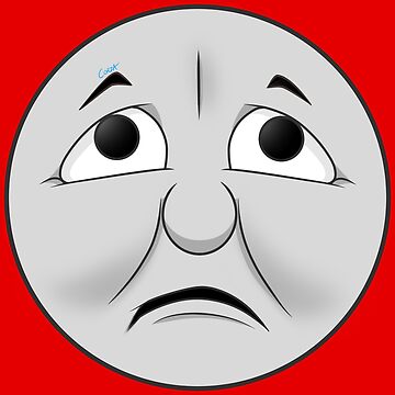 "James (sad face)" Sticker for Sale by corzamoon | Redbubble